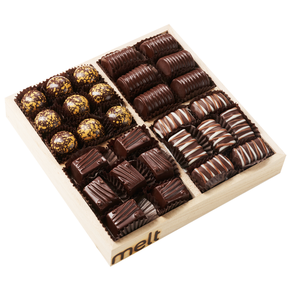 4 Section Chocolates Wooden Tray – Melt
